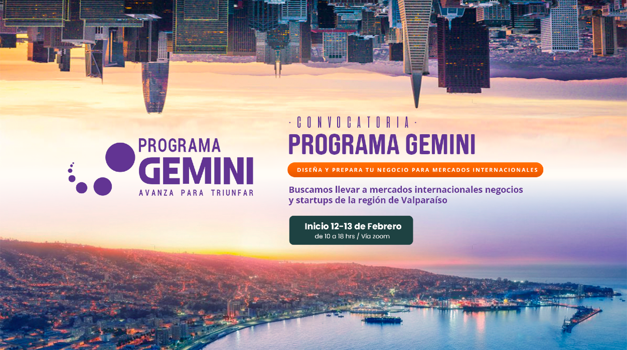 Esta es tu oportunidad para ser parte del programa GEMINI - Valparaí­so Creativo